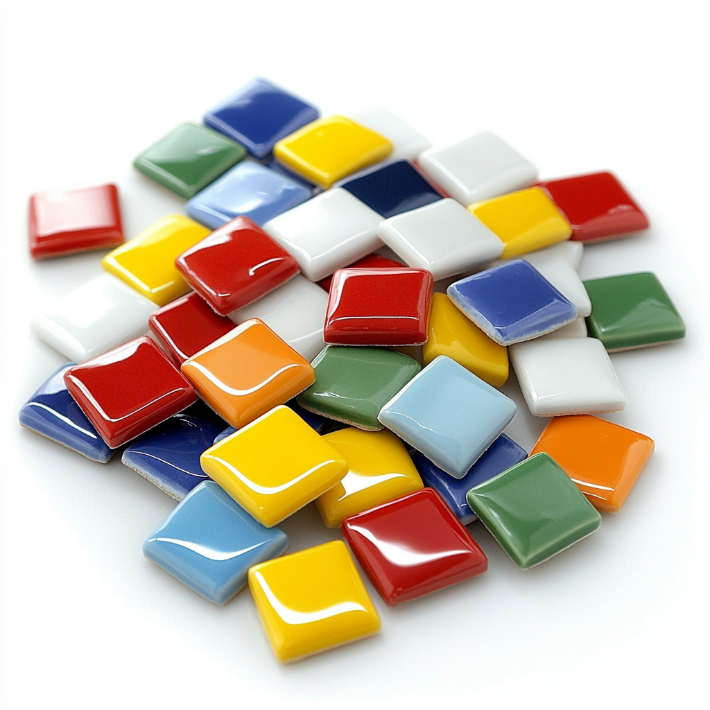 Glazed Porcelain Mosaic Tiles (20x20mm) – Mixed Colors – Mosaic Casa